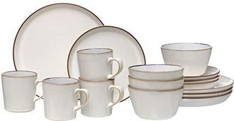 Ritzenhoff & Breker Kombiservice Visby, 16-teilig, Weiß, Steinzeug, 315912