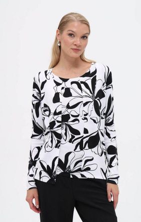 Passioni Cardigan Twinset mit abstraktem Blumen-Print