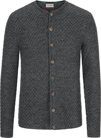 Gottseidank Trachtenstrickjacke aus Schurwolle mit Rautenstruktur in