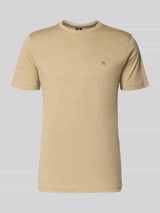 Lerros T-Shirt mit Rundhalsausschnitt und Logo-Stitching