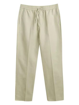 GANT pantalon en coton m&eacute;lang&eacute; &agrave; lien de resserrage - Tons neutres
