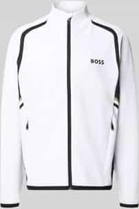 HUGO BOSS Regular Fit Trainingsjacke mit Kontrastdetails