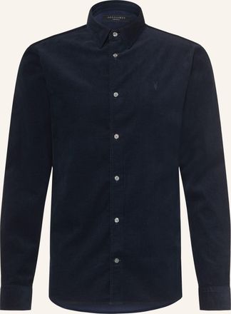 AllSaints Allsaints Cordhemd Birchwood Slim Fit blau