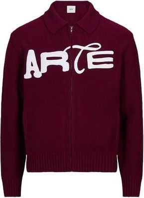Arte Gilet en maille &agrave; logo en laine m&eacute;lang&eacute;