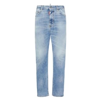 Dsquared2 Blaue Denim Jeans mit Whiskering-Effekt - - Jeans - Herren - Blau - XL