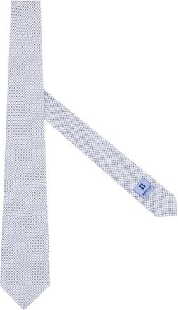 Boggi Milano Homme, Accessoires, Multicolore, Taille: ONE Size Geometric Patterned Silk Tie