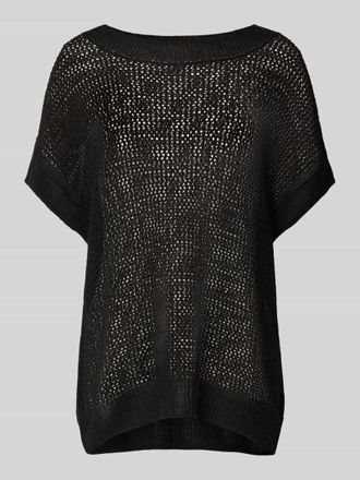 Milano H&auml;kelpullover aus Leinen-Viskose-Mix