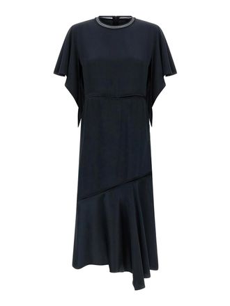 Fabiana Filippi Robe Au Genou - Bleu