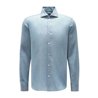 Fedeli Homme, Chemises, Bleu, Taille: L Sean Shirt