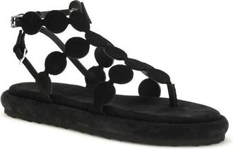 Pierre Hardy Geometric Cage Calf Leather Sandals - Black