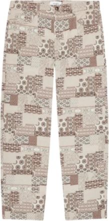 Les Deux Homme, Pantalons, Multicolore, Taille: W33 L32 Fusel&eacute; Jacquard Patchwork Pantalons