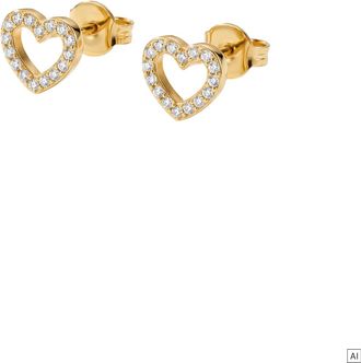 Purelei Hearts Of Love Ohrringe mit Zirkonia Steinen