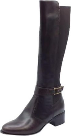 Nero Giardini I514644D Manolete T.Moro Bottes élégantes pour femme en cuir avec talon moyen, Manolete T Moro, 39 EU