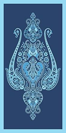 Bassetti RAGUSA Strandtuch aus 100% Baumwolle in der Farbe Blau B1, Maße: 90x180 cm - 9322115