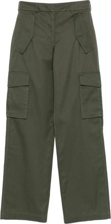 Burberry Femme, Pantalons, Vert, Taille: 36 FR Pantalon Cargo Gabardine à Garniture Check