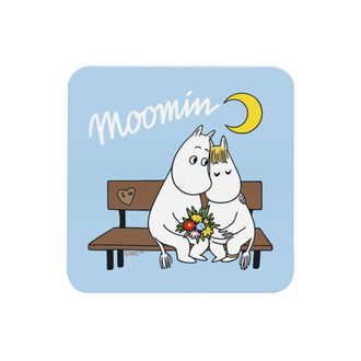 Moomin Moomintroll und Snorkmaiden On Bench Untersetzer aus Holz