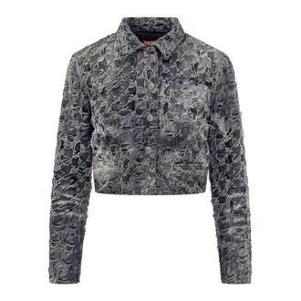 Diesel Damen, Jacken, Blau, MGr&ouml;&szlig;e