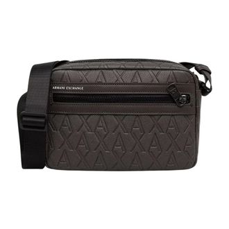 A|X Armani Exchange Homme, Sacs, Brun, Taille: ONE Size Sac bandouli&egrave;re monogramme