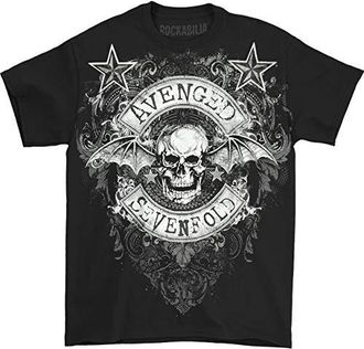 Bravado Avenged Sevenfold - Stars Hommes Flourish T-Shirt en Noir, X-Large, Black