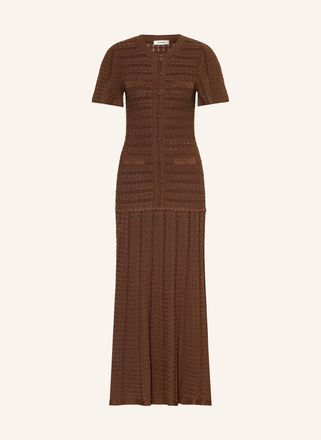 Sandro Sandro Strickkleid Diane Mit Glitzergarn braun
