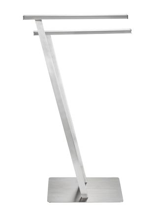 WENKO Handtuchst&auml;nder Mod. Lirio, Handtuchhalter freistehend, Kleiderst&auml;nder, aus rostfreiem Edelstahl, 20 x 76,5 x 40 cm, matt