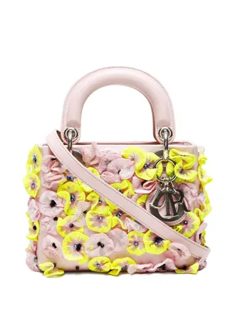 Dior mini sac &agrave; main Renew Lady Dior (ann&eacute;es 2020) - Rose