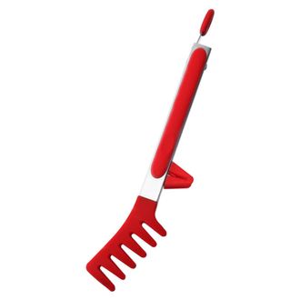 Aboofan Wiederverwendbare Lebensmittelzange Multifunktions-spaghettizange Haushalts-nudelzange Mit Gezackter Schneide Für Einfachen Griff Und Haltbare Versorg