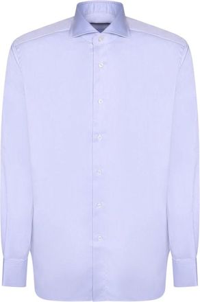 Dell'Oglio Homme, Chemises, Bleu, Taille: 3XL Cotton Twill Shirt