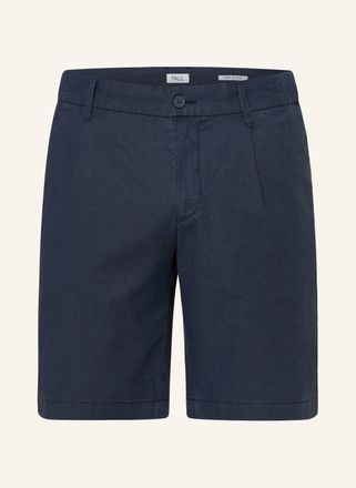 Paul Paul Chinoshorts Comfort Fit Mit Leinen blau