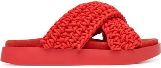 INUIKII Pantoletten Woven 1004.003.0062 Rot