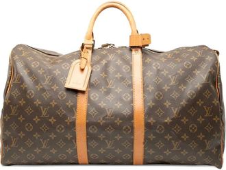 Louis Vuitton 20th Century Monogram Keepall 55 travel bag - Marron