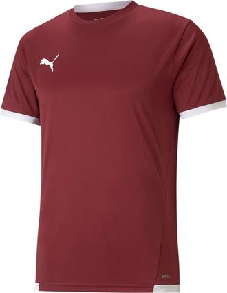 Puma Unisex Kinder Teamliga Jersey Jr Shirt, Cordovan-puma White, 176 EU