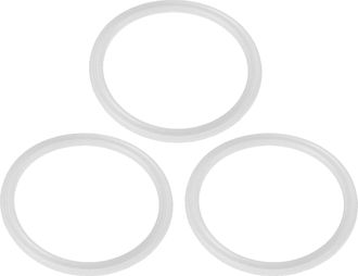 TiaoBug 3 Stück Silikon-Dichtungsring 4.6/5.5/6.5cm Auslaufsichere Gummiring Ersatzdichtungsset Trinkflasche Isolierflasche Deckel Dichtungen Type B One Size