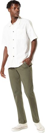 Dockers Herren Smart 360 Flex Alpha Slim Hose, Dockers Olive, 36W / 34L