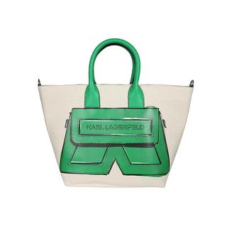 Karl Lagerfeld Femme, Sacs, Beige, Taille: ONE Size Sac fourre-tout en toile