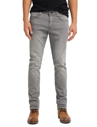 Mustang Jeans Herren Jeans Real X Oregon Tapered K Stretchhose Jeanshose Sweathose Denim 87% Baumwolle Blau Schwarz Grau, Gr&ouml;&szlig;e:W 36 L 32, Farbauswahl: Light Grey D