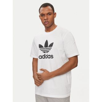 adidas T-Shirt adicolor Trefoil IV5353 Wei&szlig; Regular Fit