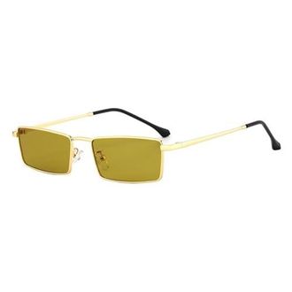 Generic Lunettes De Soleil &Agrave; Petite Monture En M&eacute;tal For Hommes Et Femmes, For La Conduite Plein Air Le Sport(Green)