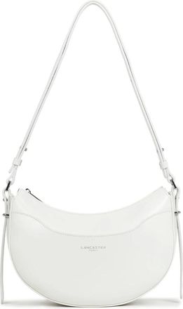 Lancaster Femme, Sacs, Blanc, Taille: ONE Size Sac demi lune Zipp&eacute; Suave Ace