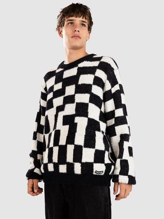 Volcom Fa Carrau Swtr Check Pull noir