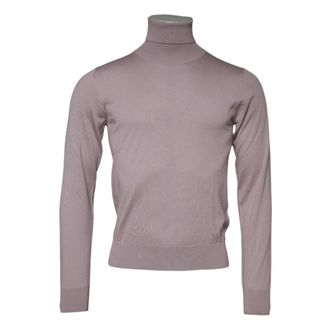 Dolce & Gabbana Homme, Pulls, Brun, Taille: S Pull en Cachemire Marron Tricoté