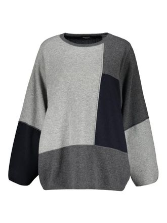 Fabiana Filippi pull à design colour block - Gris