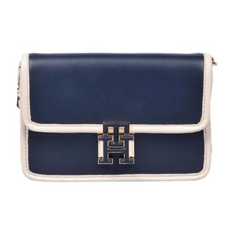 Tommy Hilfiger Femme, Sacs, Bleu, Taille: ONE Size Sac Bandoulière Croisé en Cuir avec Bretelle