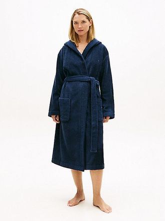 Tommy Hilfiger Peignoir de bain Essential &agrave; drapeau brod&eacute;