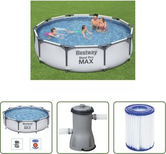 Bestway Schwimmbecken - Bestway Steel Pro MAX Swimmingpool-Set 305x76 cm