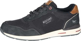 Mustang Jeans Herren Sneaker luftig sportlich und pflegeleichter Schnürschuh 4154-317, Größe:44 EU, Farbe:Mehrfarbig