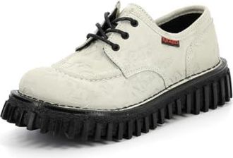 Kickers Aktive, Derbies Femme, Blanc, 38