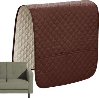 Generic Gesteppter Armlehnenbezug - wasserdichter Sofaschutz, federgesponnene Stoffmatte, waschbares Handtuch | Stilvolles Wohnaccessoire für Sofas, Liegesess