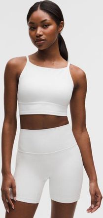 lululemon Brassi&egrave;re Focuser &agrave; encolure haute Maintien l&eacute;ger, bonnets A et B pour Femmes - Blanc - Taille 2XS