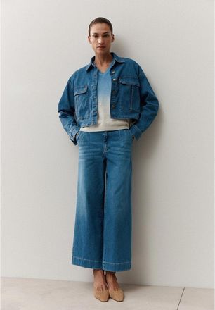 More & More Strickpullover leichter, trendy V-Neck Pullover